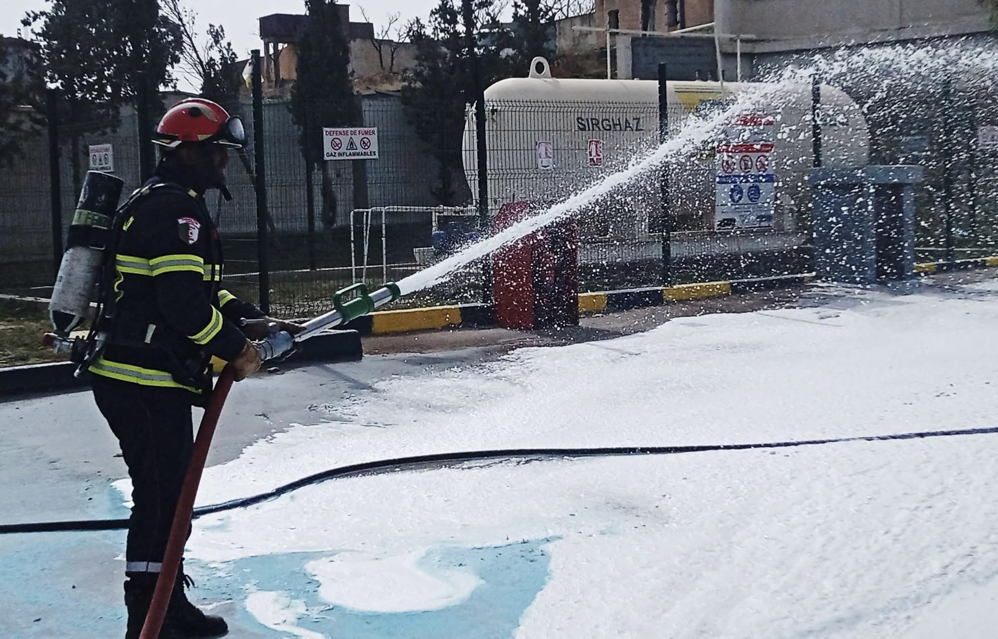 Khenchela : Exercice de la Protection Civile simulant l’extinction d’un ...